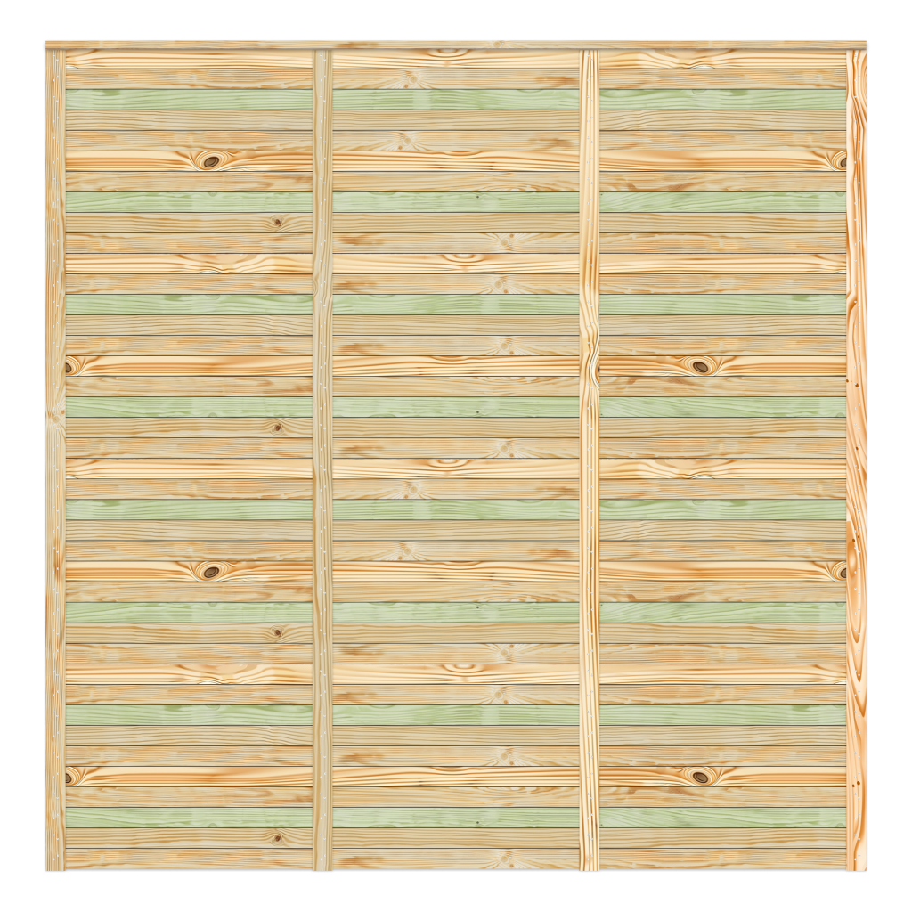 Pine Narrow Solid Fence Panel - Contemporary Fencing