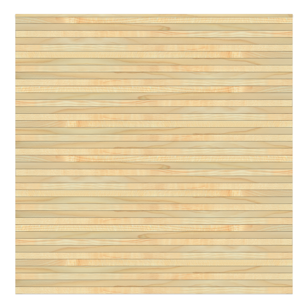 Yellow Cedar Narrow Solid Fence Panel - Contemporary Fencing